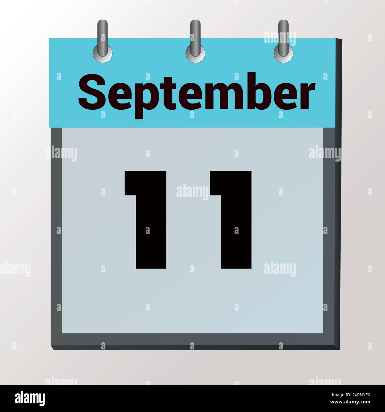 day on the calendar, vector image format, September 11 Stock Vector ...