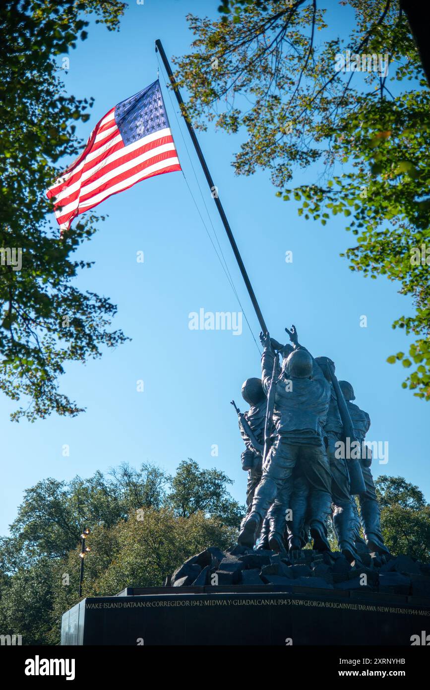 Iwo Jima Memorial or Marine Corps War Memorial in Arlington Ridge Park ...