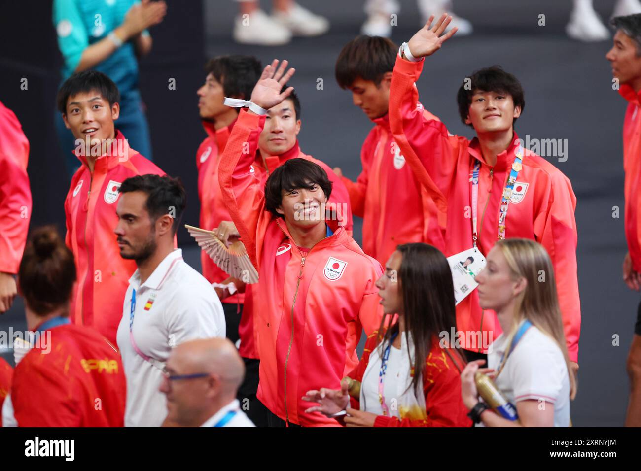 Koki Ueyama, Ryuichiro Sakai, Towa Uzawa (JPN), AUGUST 11, 2024 : The Paris 2024 Olympic Games ...