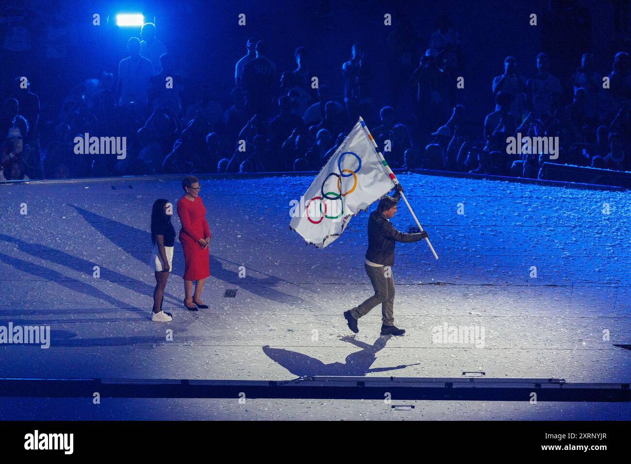 Paris, Ile de France, France. 11th Aug, 2024. Tom Cruise receives the ...
