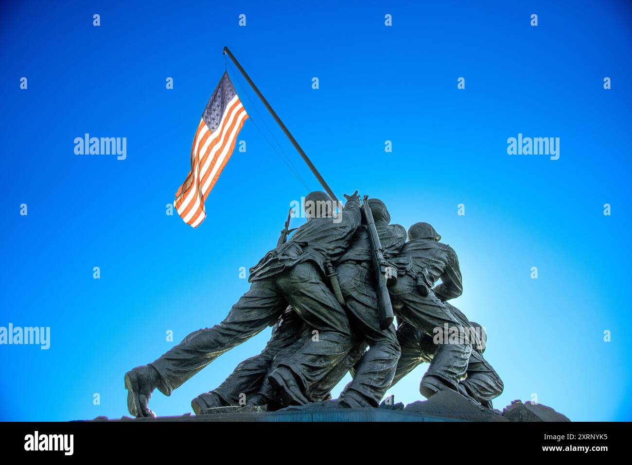 Iwo Jima Memorial or Marine Corps War Memorial in Arlington Ridge Park ...