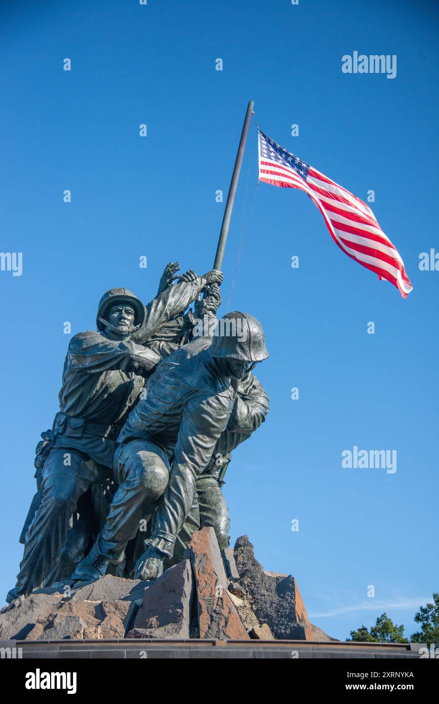 Iwo Jima Memorial or Marine Corps War Memorial in Arlington Ridge Park ...