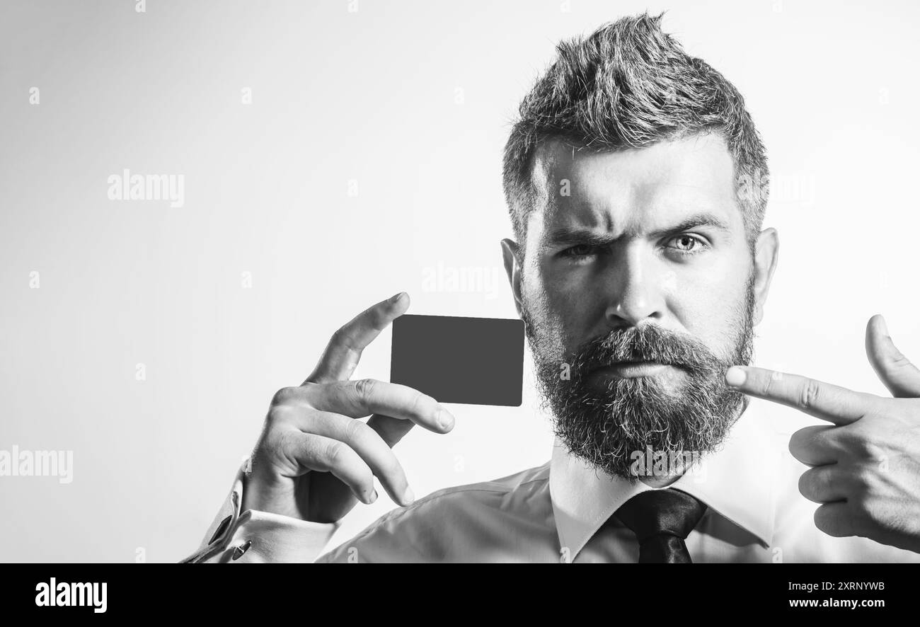 Businessman money on shopping Black and White Stock Photos & Images - Alamy