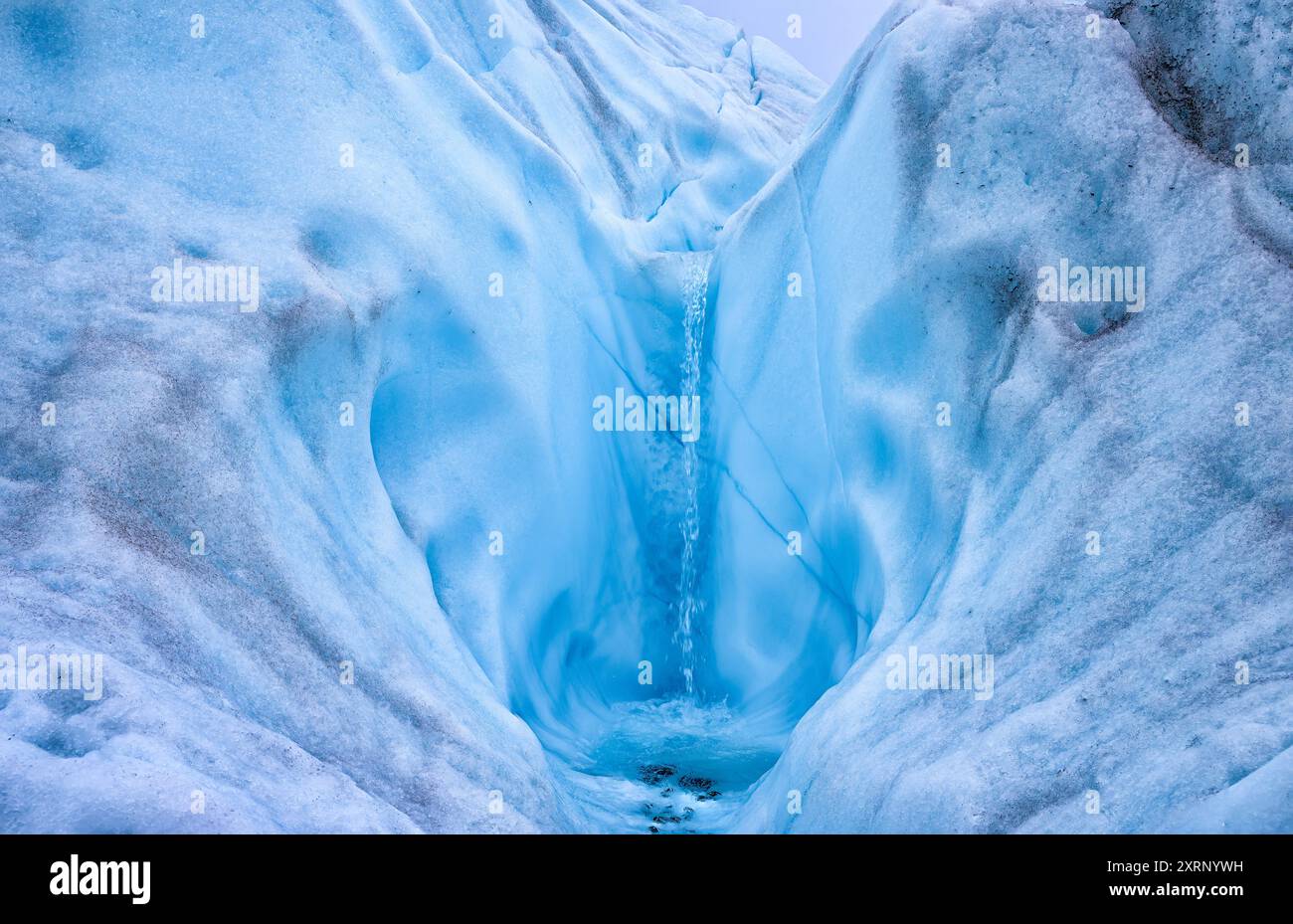 Ice Melting into a moulin on the Matanuska Glacier Stock Photo - Alamy