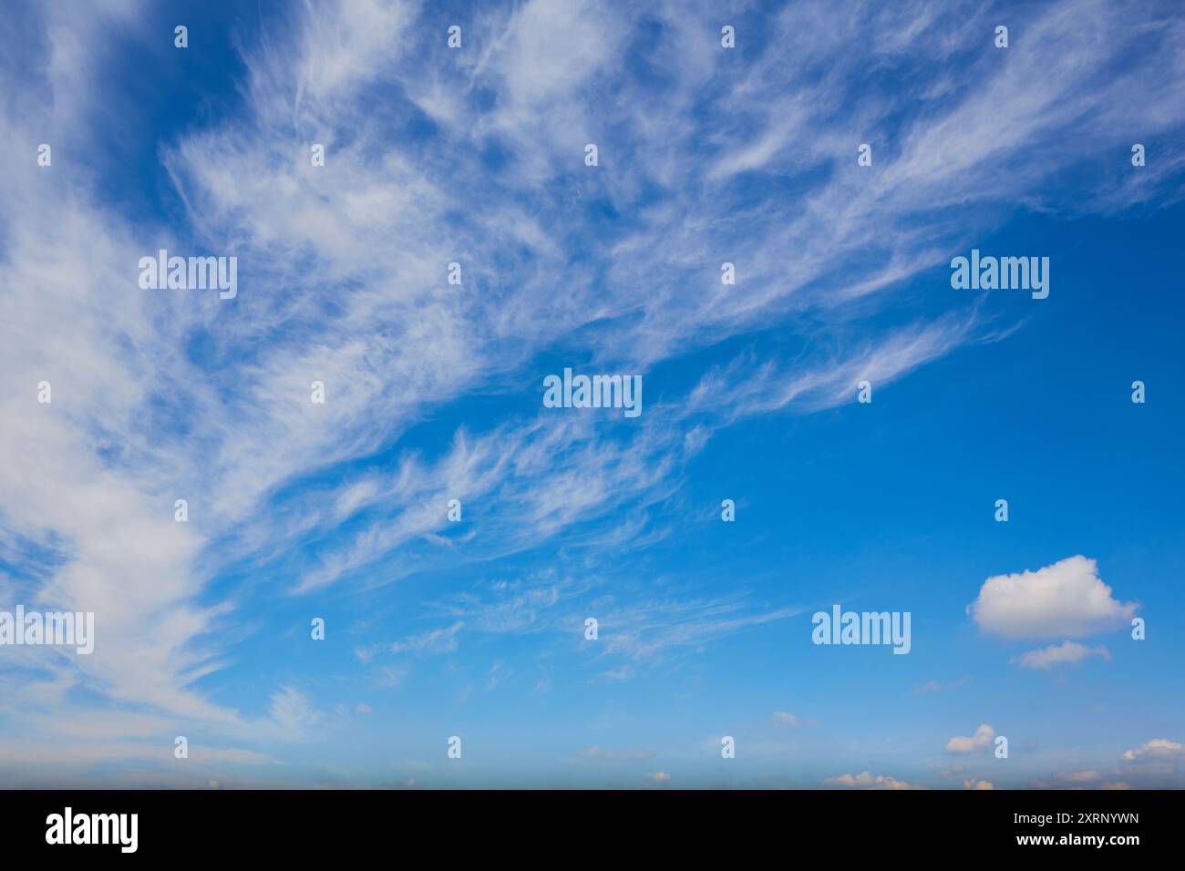 Panorama of daytime sky with clouds. sunset Sky background, daylight ...