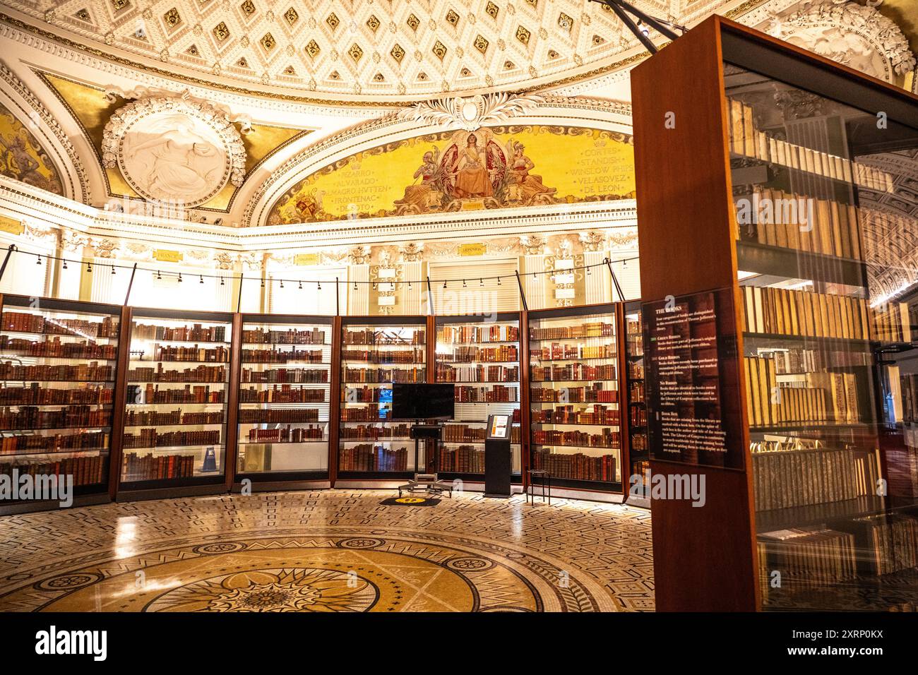 Thomas Jefferson Library at the Library of Congress in Washington DC ...