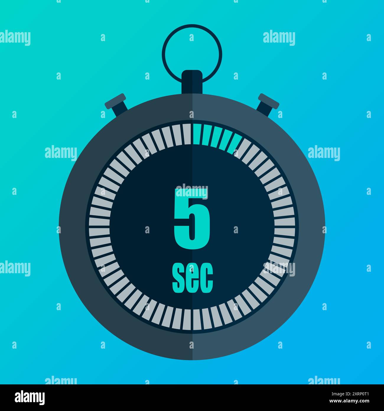 Green stopwatch icon. Five seconds. 5 seconds. Time management. Vector ...