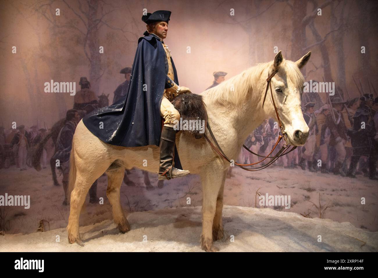museum at Mount Vernon with a life-size figure of George Washington ...