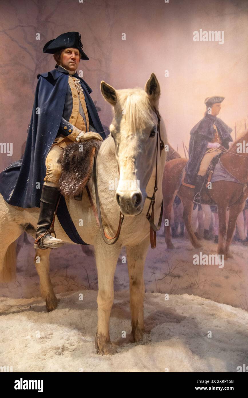 museum at Mount Vernon with a life-size figure of George Washington ...