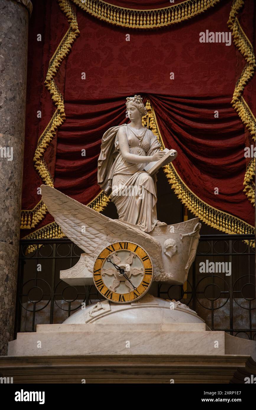 clock in the US capitol building's rotunda in Washington DC Stock Photo ...