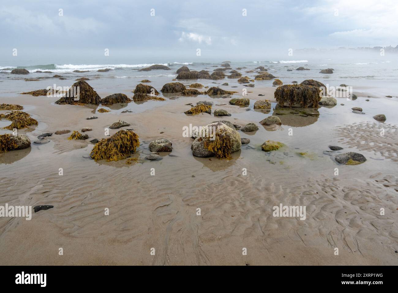 Patterns in sand at the beach Stock Photo - Alamy
