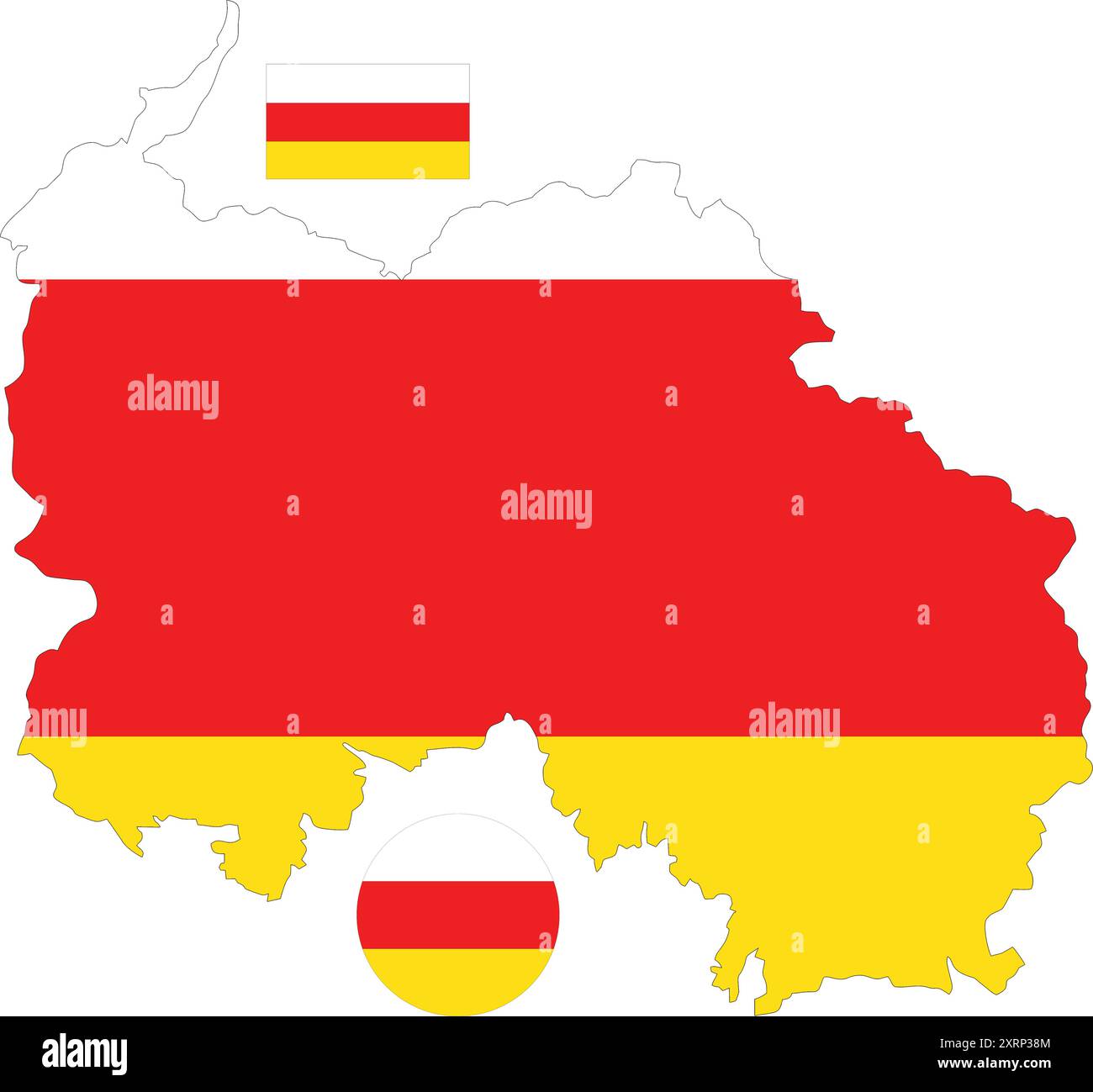 map of South Ossetia and flag Stock Vector Image & Art - Alamy