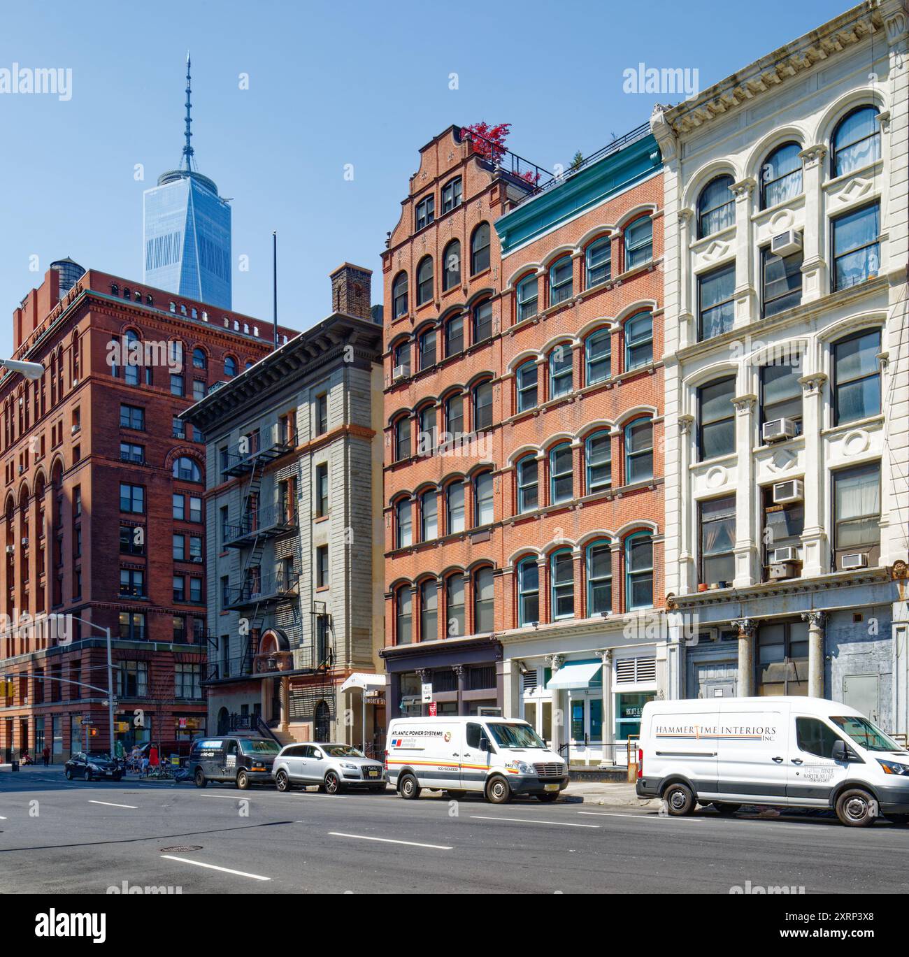 71 Hudson Street, Tribeca West Historic District, is an 1880 cast iron ...