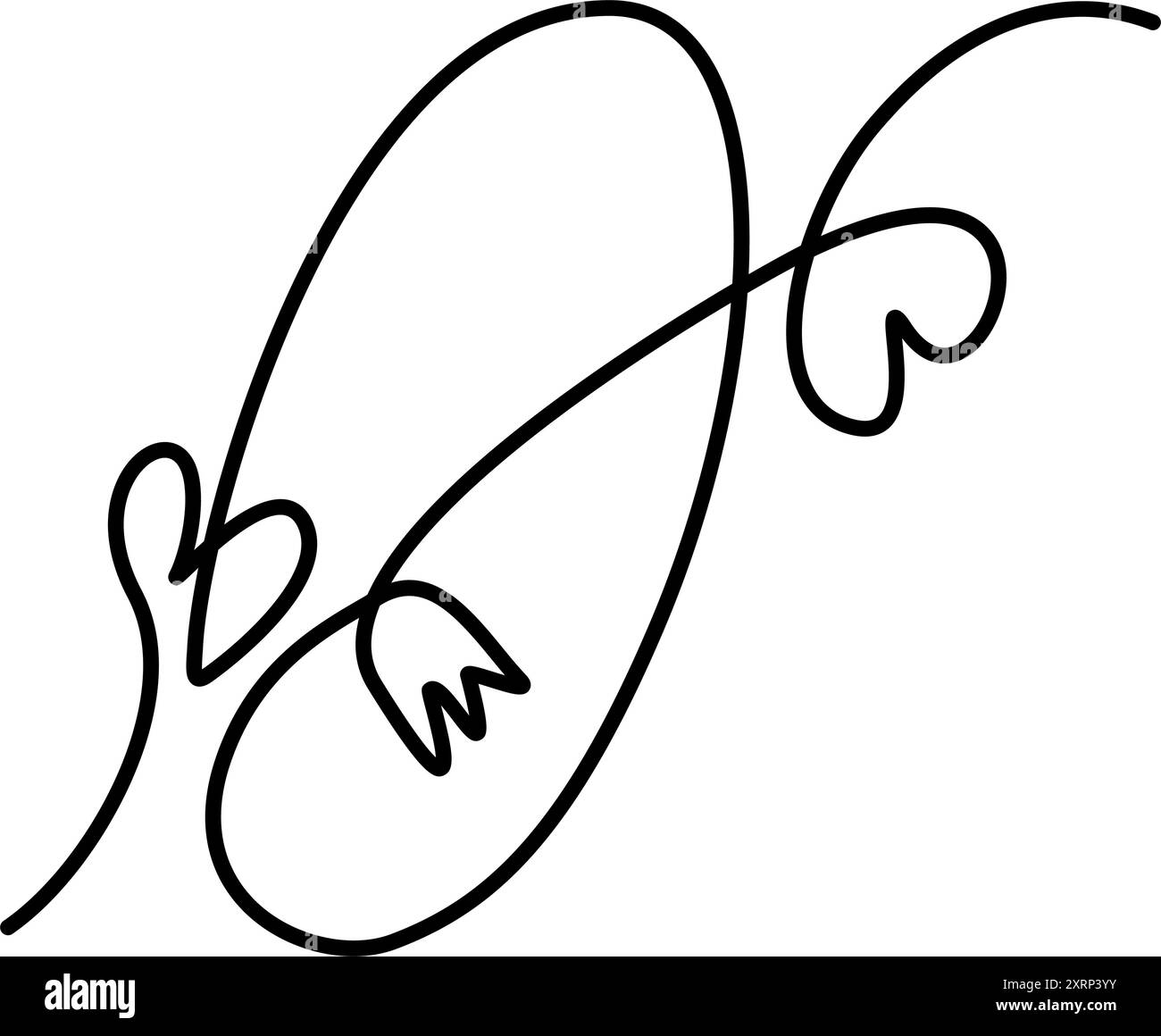 Number in continuous line Cut Out Stock Images & Pictures - Alamy