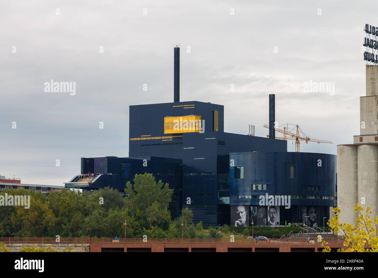 The modern architecture building of the Guthrie theater, Minneapolis ...