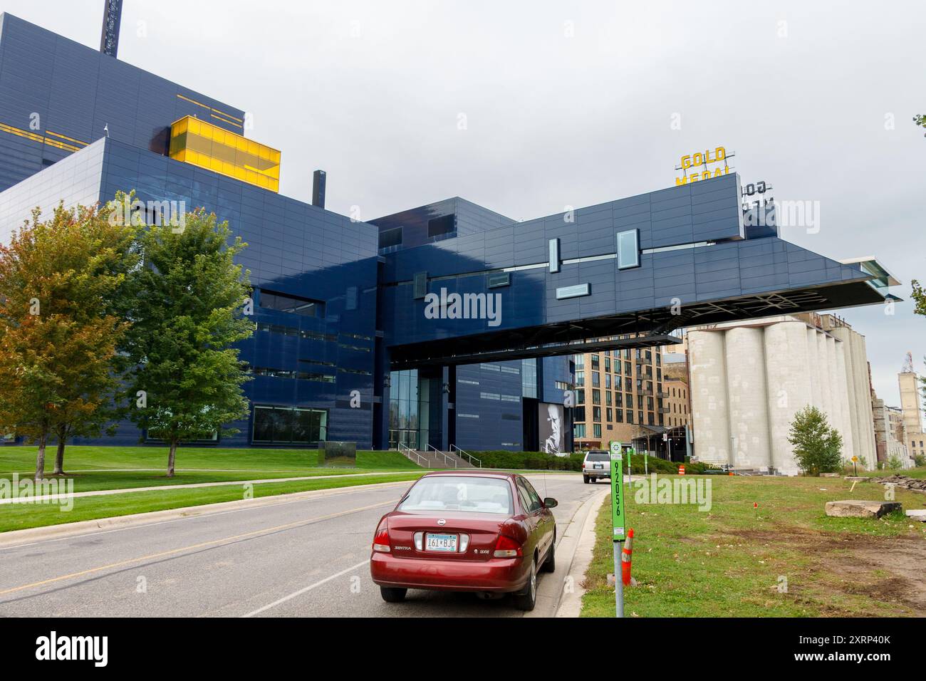 The modern architecture building of the Guthrie theater, Minneapolis ...