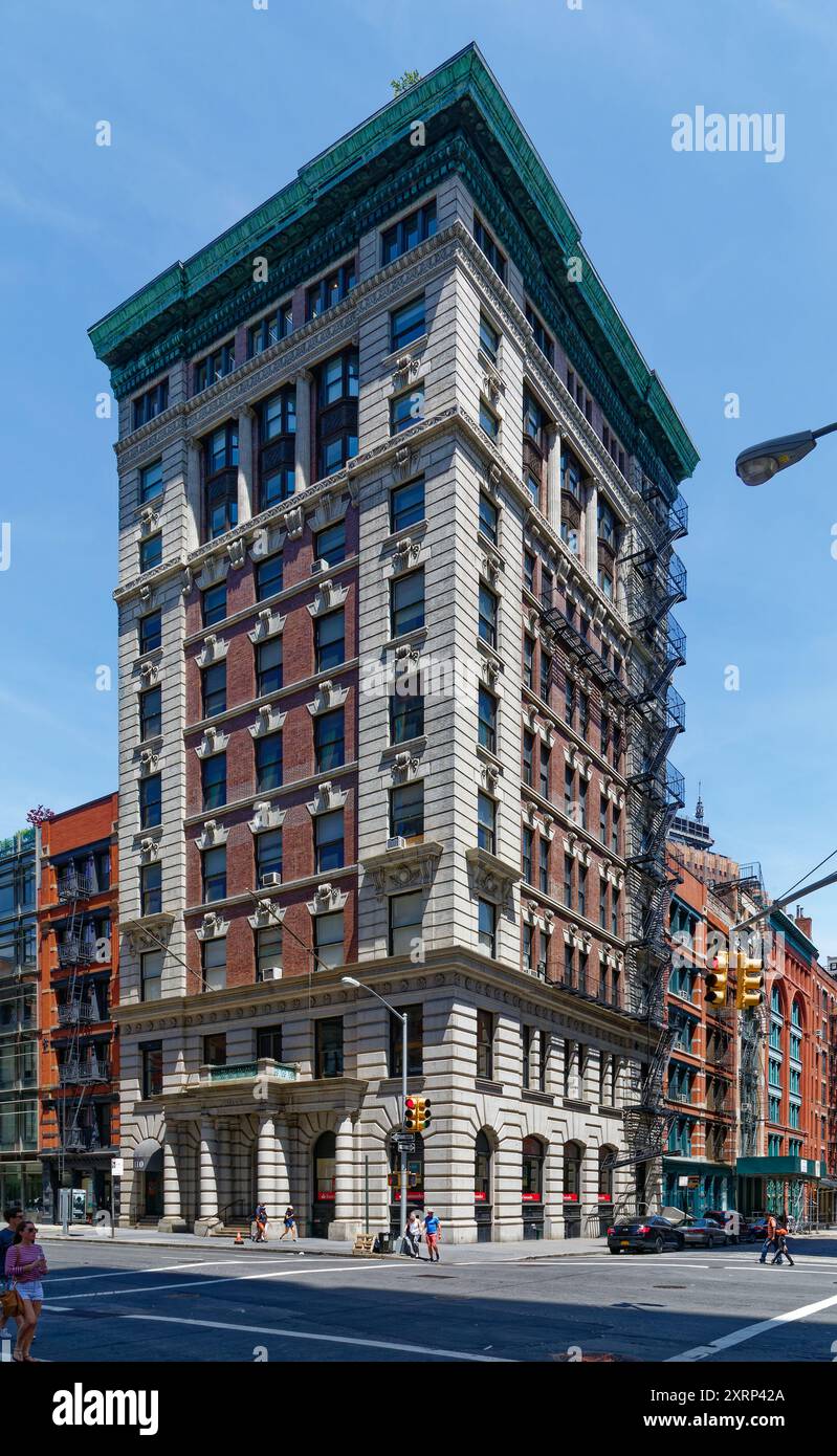 Borden House, 110 Hudson Street, Tribeca West Historic District, is a ...