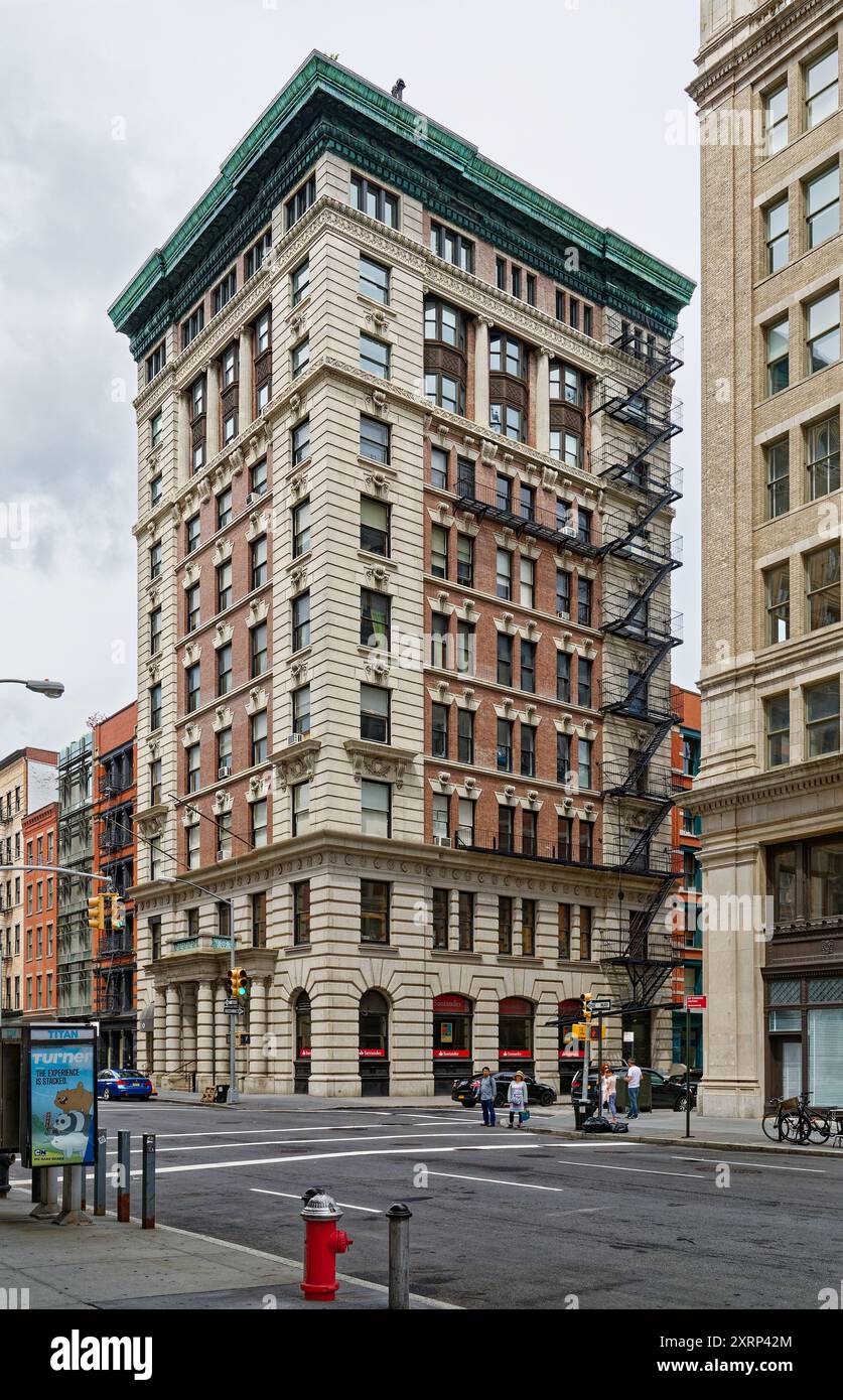 Borden House, 110 Hudson Street, Tribeca West Historic District, is a ...
