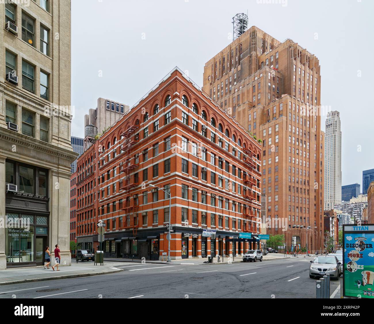 90 Hudson Street, Tribeca West Historic District, is an 1882 Romanesque ...