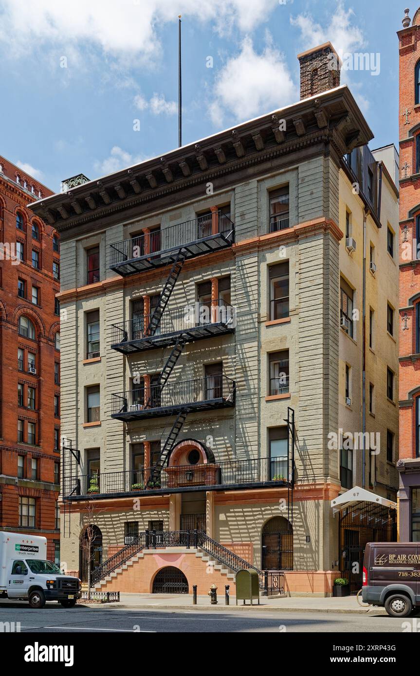 The former New York Hospital, built 1894 at 69 Hudson Street, is now ...