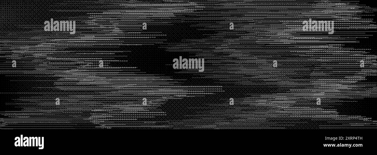 TV static noise texture. Glitch pixel background. Distorted rippled VHS ...