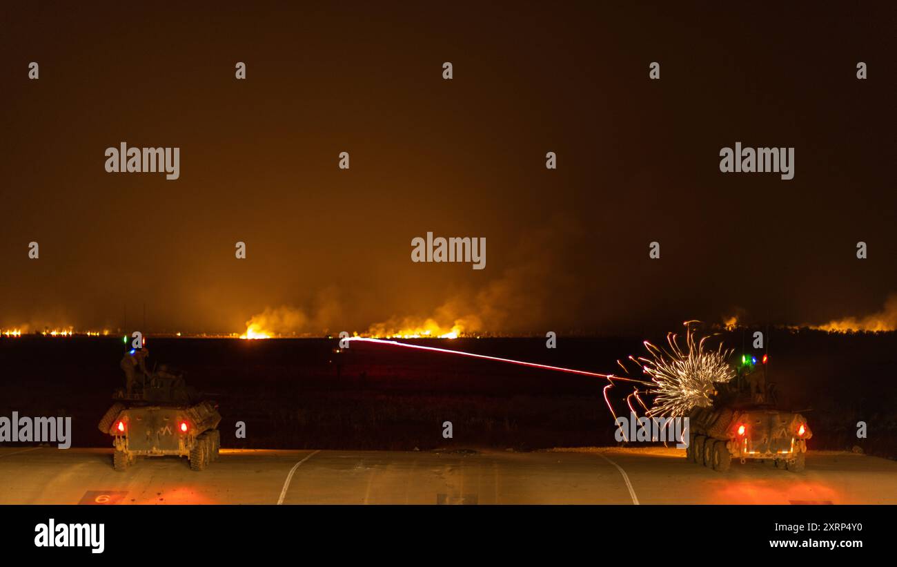 U.S. Marines with Alpha Company, 1st Light Armored Reconnaissance ...