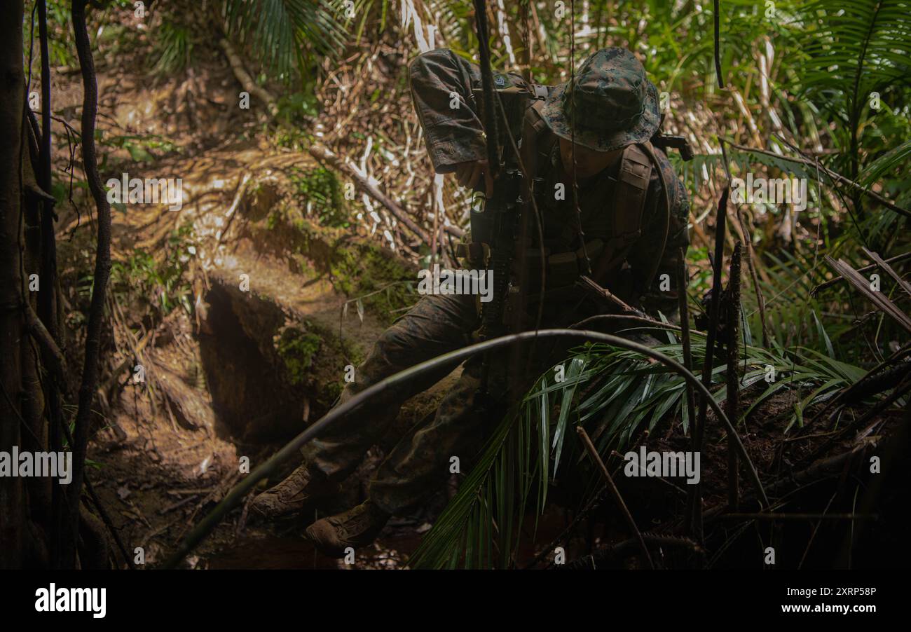 U.S. Marine Corps Sgt. Nathon McClain, a rifleman with Golf Company ...