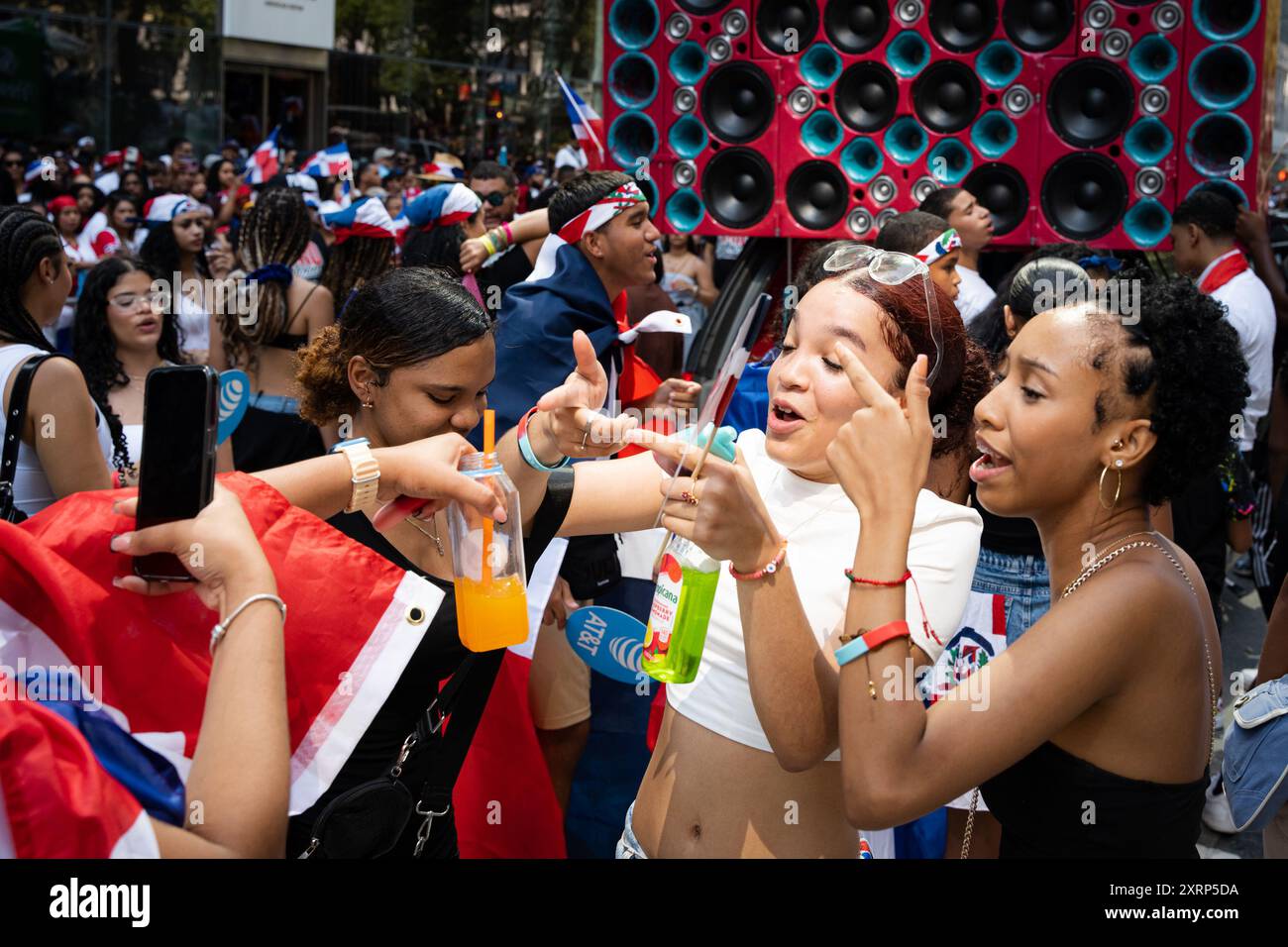 New York, USA. 11th Aug, 2024. Thousands of people attend the 42nd ...