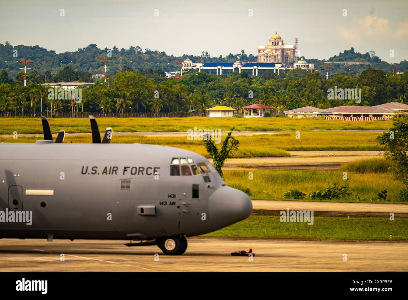 U.S. Air Force C-130J Super Hercules assigned to 143rd Air Base Wing ...