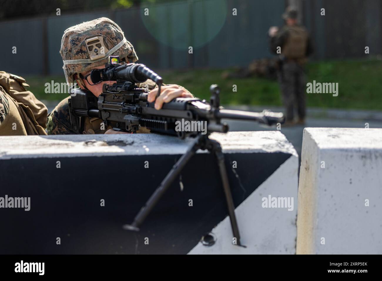 U.S. Marine Corps Lance Cpl. Marcos Partida, a combat engineer with ...