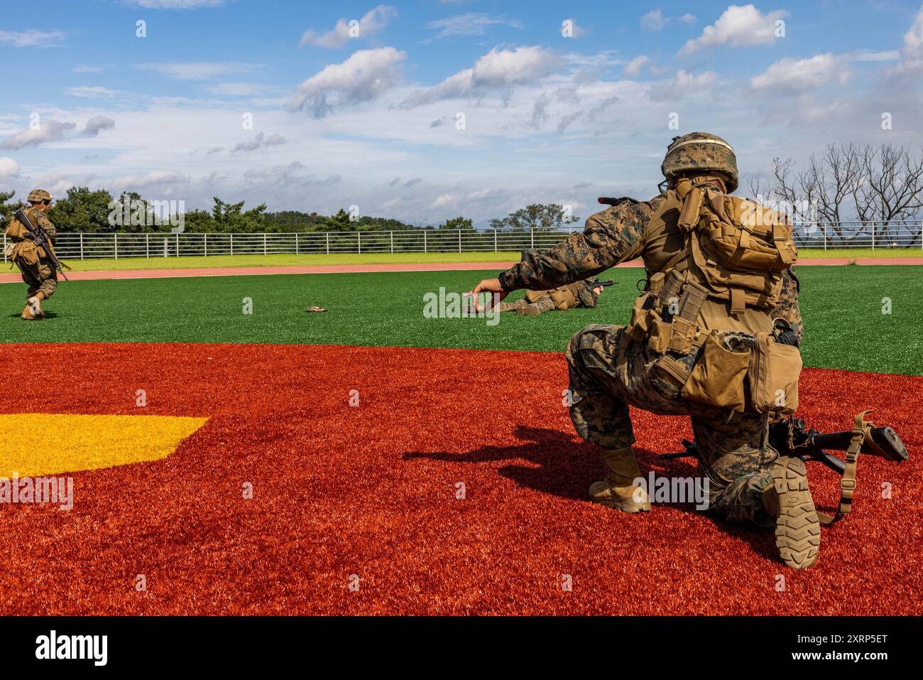 U.S. Marine Corps Cpl. Max Garcia, a combat engineer with Company B ...