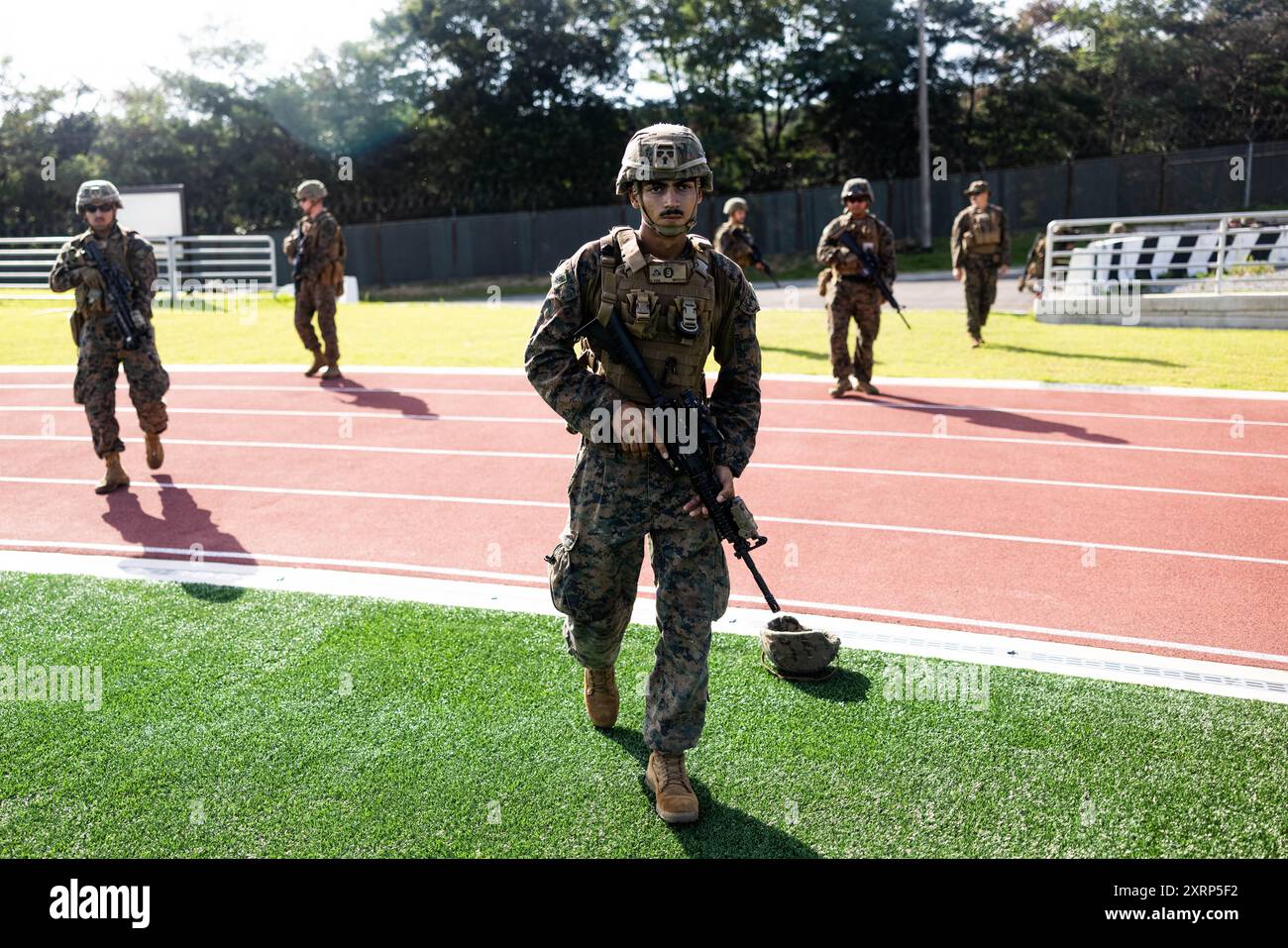 U.S. Marines with Company B, 9th Engineer Support Battalion, 3rd Marine ...