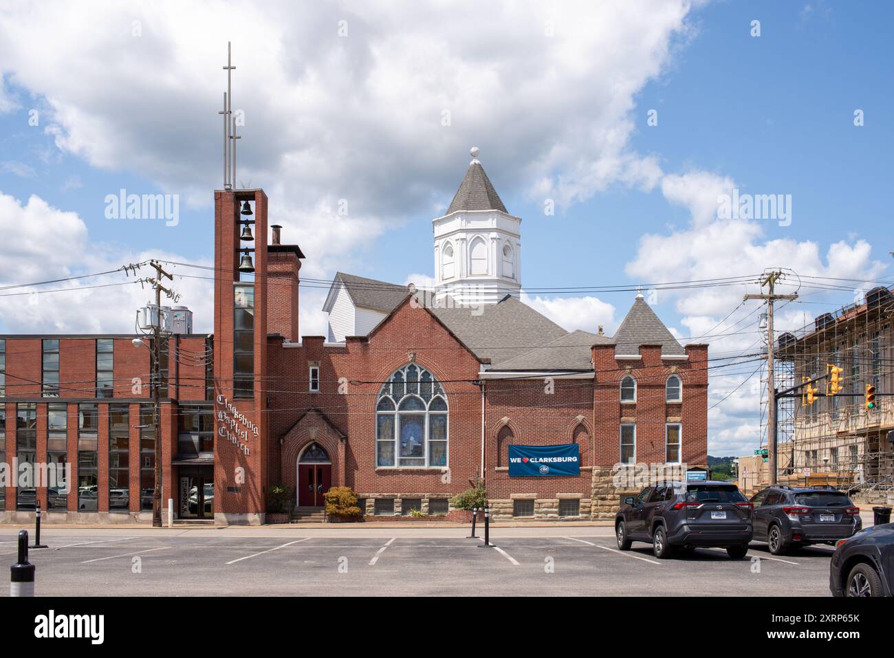 Historical sites of Clarksburg and Bridgeport, West Virginia Stock ...