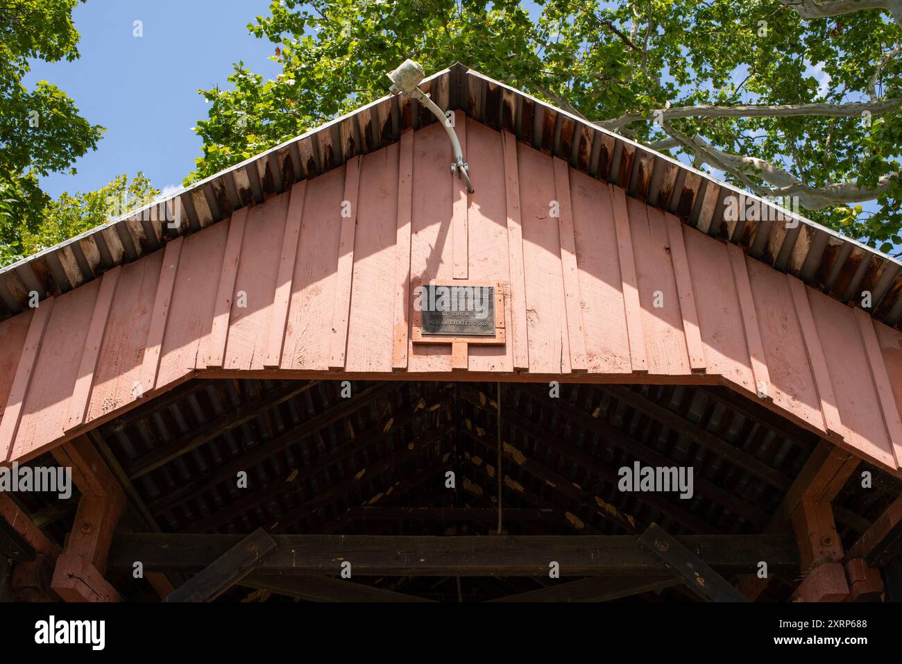 Simpson Creek Covered Bridge of Bridgeport, West Virginia Stock Photo ...