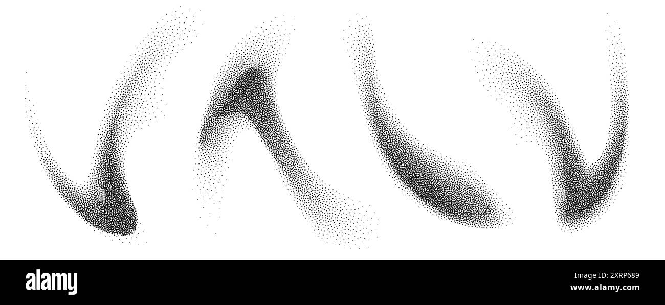 Dotwork abstract shapes, black grain texture, Abstract stipple sand ...