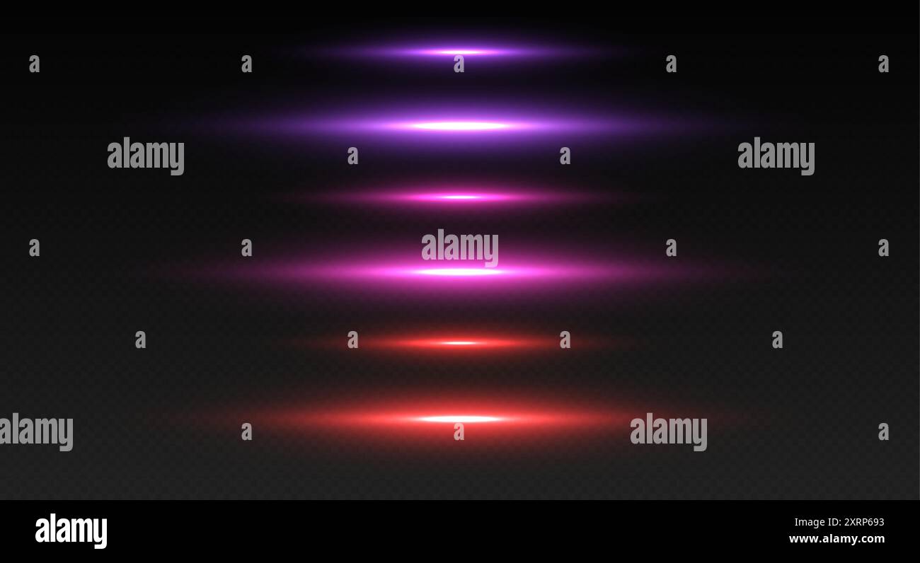 Glowing lines, neon in motion light effect. Shiny beam or ray, abstract ...