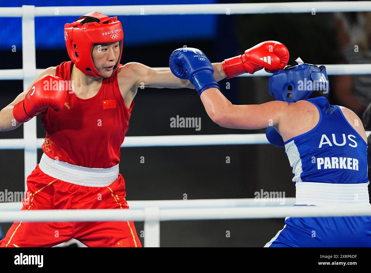 **CHINESE MAINLAND, HONG KONG, MACAU AND TAIWAN OUT** Chinese boxer Li ...
