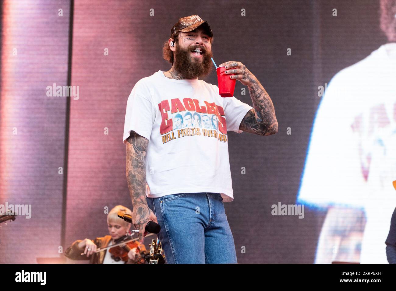 Post Malone performs at Outside Lands Music Festival on Sunday, Aug. 11 ...