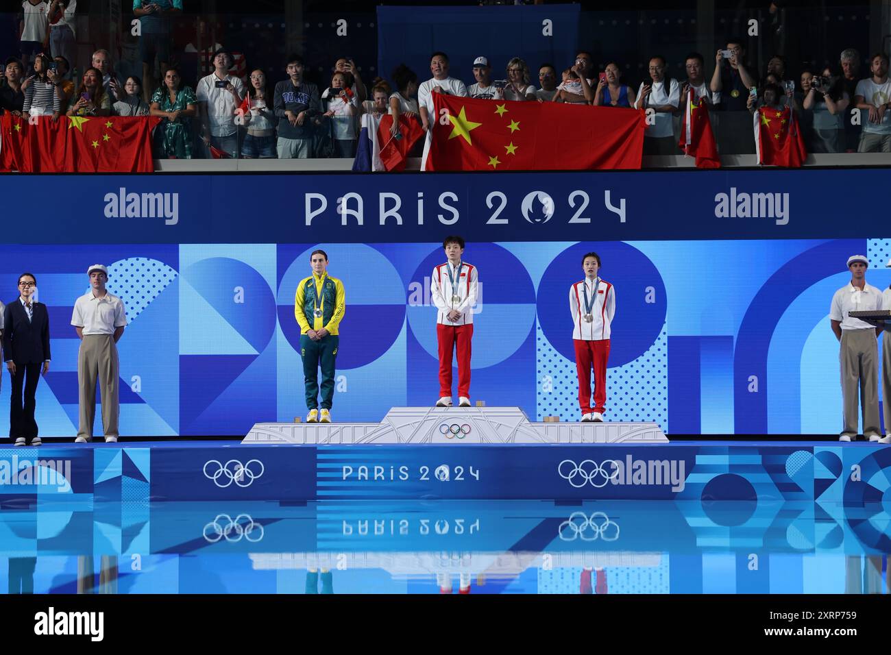 **CHINESE MAINLAND, HONG KONG, MACAU AND TAIWAN OUT** Chinese diver ...