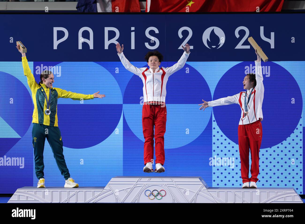 **CHINESE MAINLAND, HONG KONG, MACAU AND TAIWAN OUT** Chinese diver ...