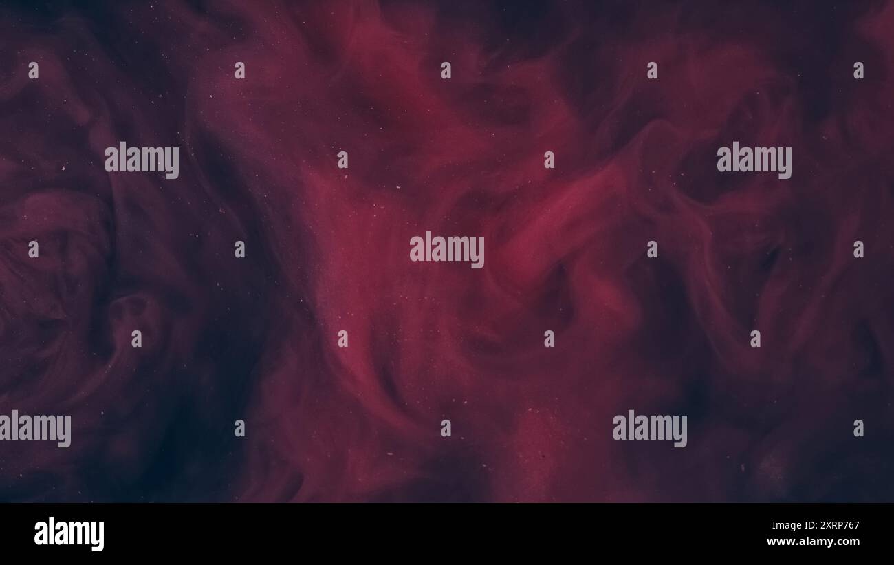 Glitter cloud. Paint floating. Defocused pink black color shiny ...