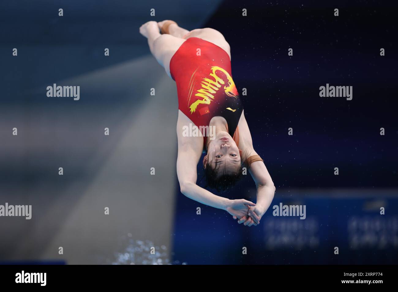 **CHINESE MAINLAND, HONG KONG, MACAU AND TAIWAN OUT** Chinese diver ...