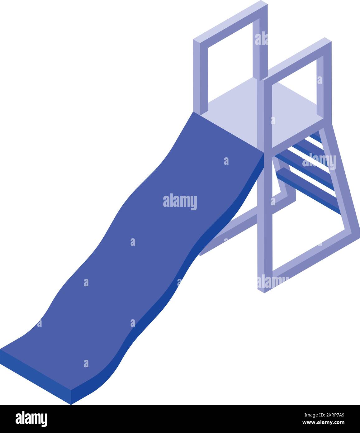 Isometric playground slide inviting kids to enjoy a fun day outdoors ...