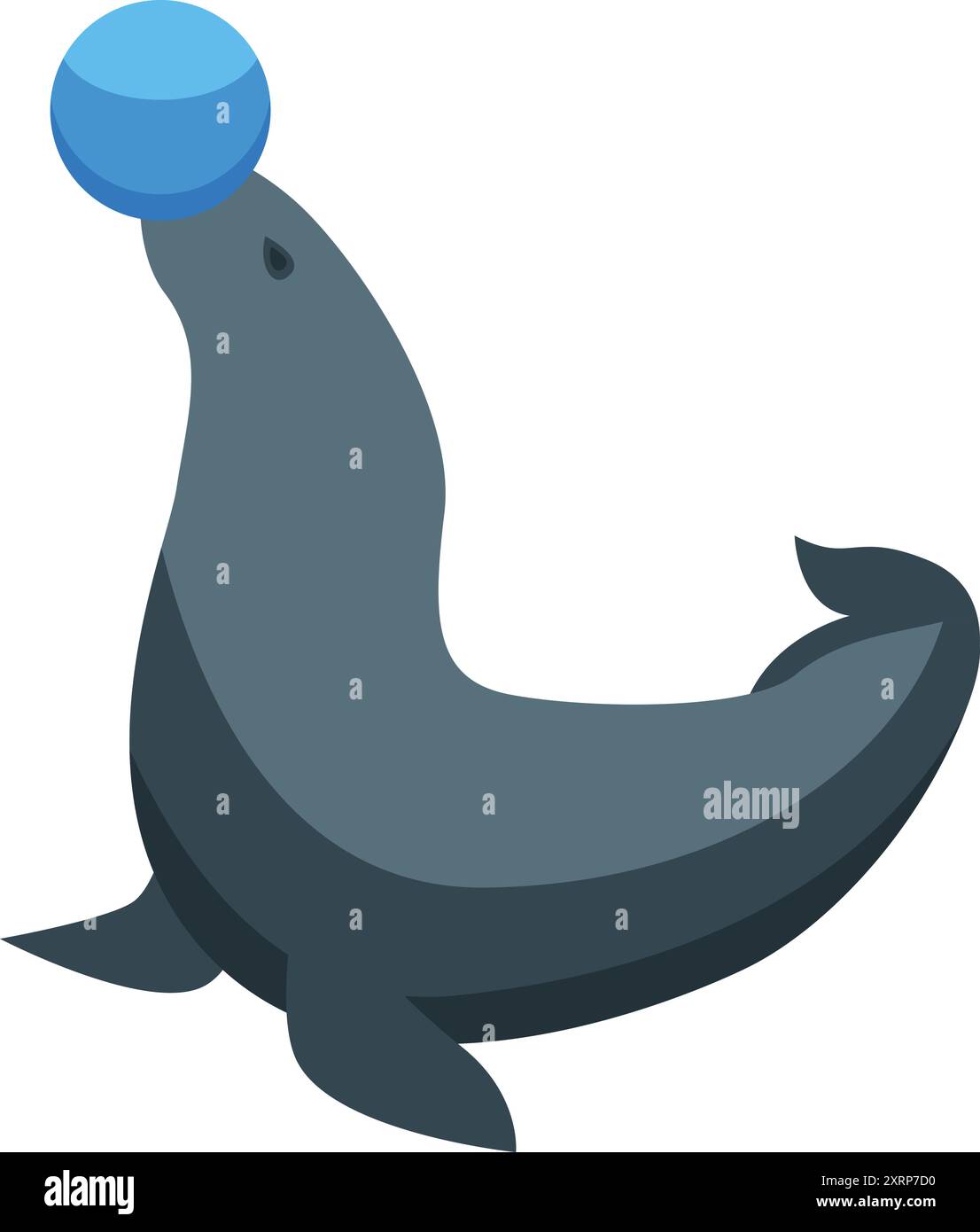 Cartoon seal balancing a ball on its nose hi-res stock photography and ...