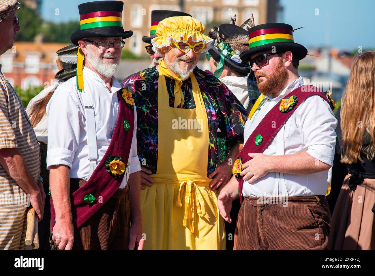Seven Champions Molly Dancers ready for the performance in Broadstairs ...