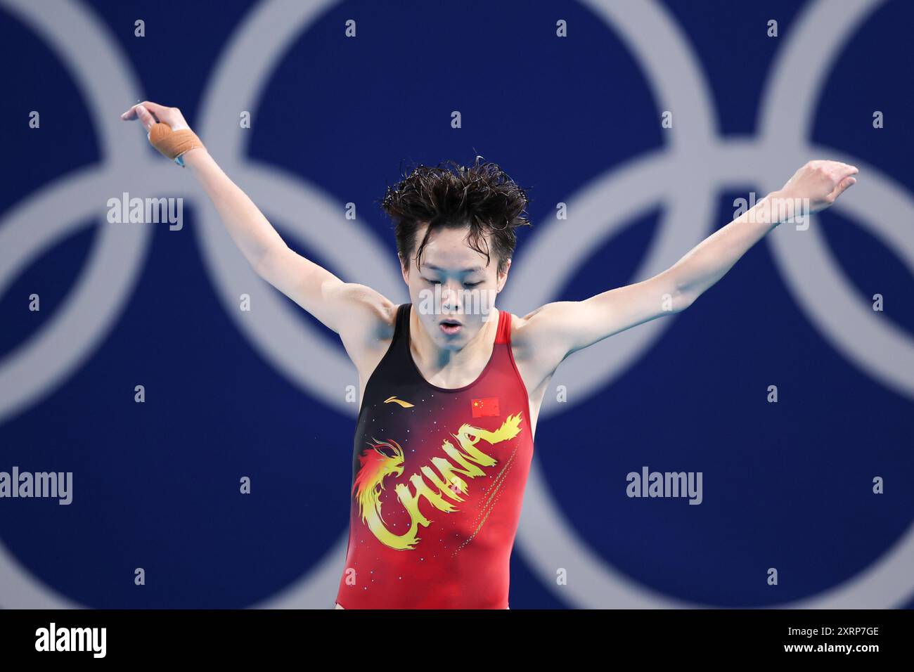 **CHINESE MAINLAND, HONG KONG, MACAU AND TAIWAN OUT** Chinese diver ...