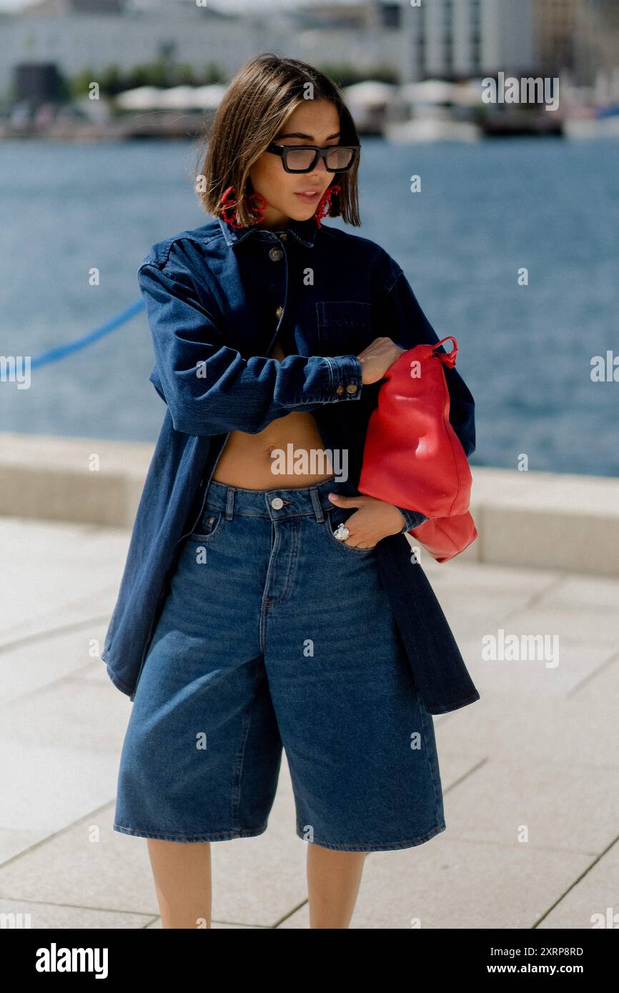 Copenhagen, Denmark. 05th Aug, 2024. Street style, Lucia Avendano ...