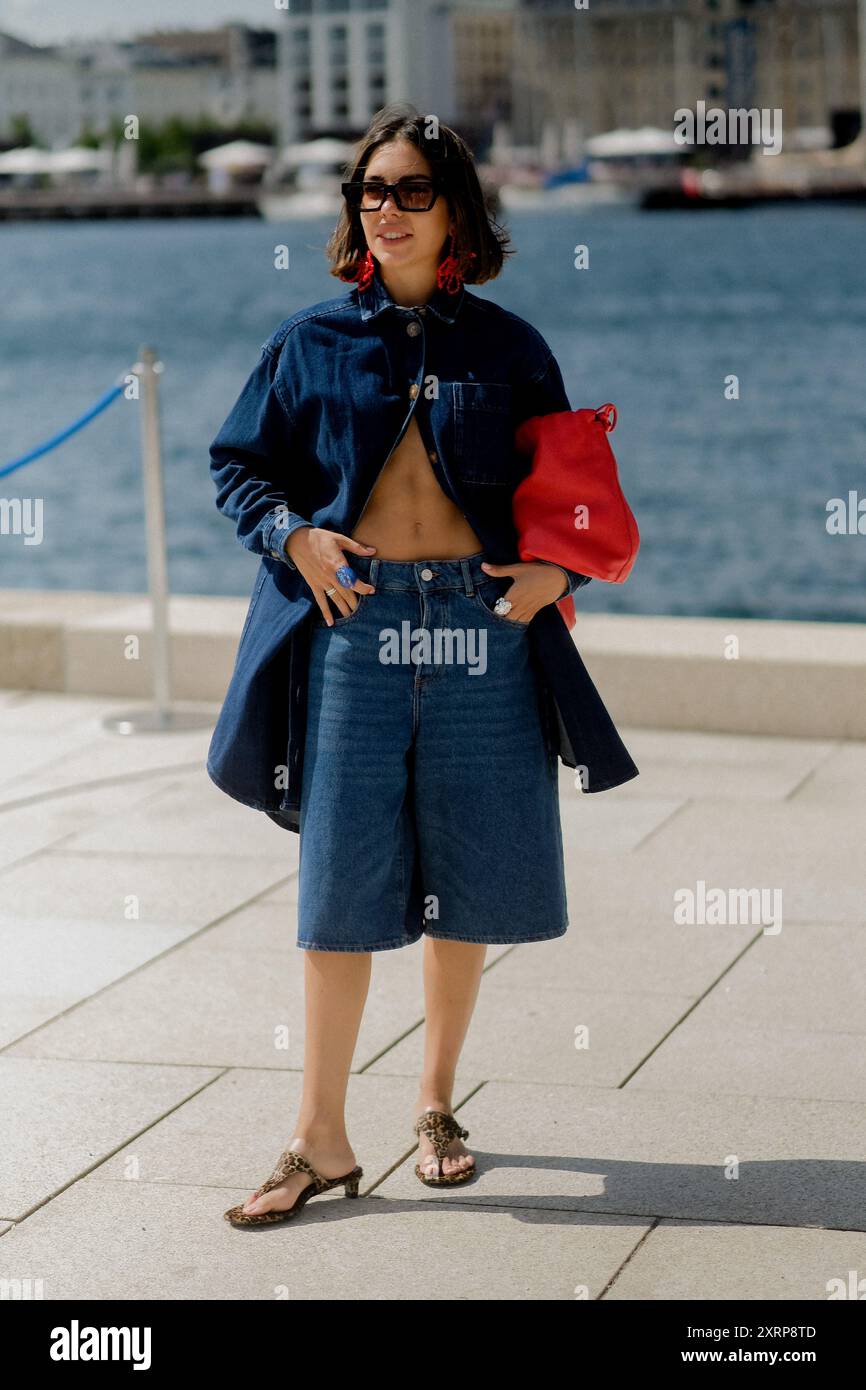 Street style, Lucia Avendano arriving at OperaSPORT Spring Summer 2025 ...