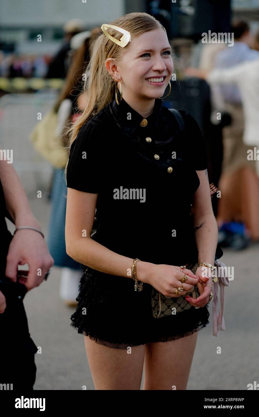 Copenhagen, Denmark. 05th Aug, 2024. Street style, arriving at Alectra ...