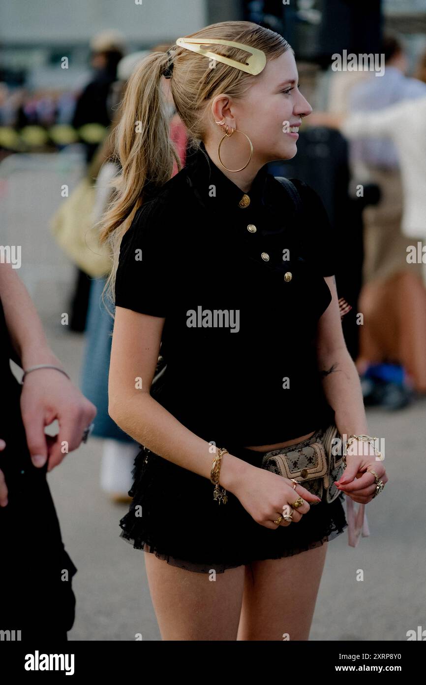 Copenhagen, Denmark. 05th Aug, 2024. Street style, arriving at Alectra ...